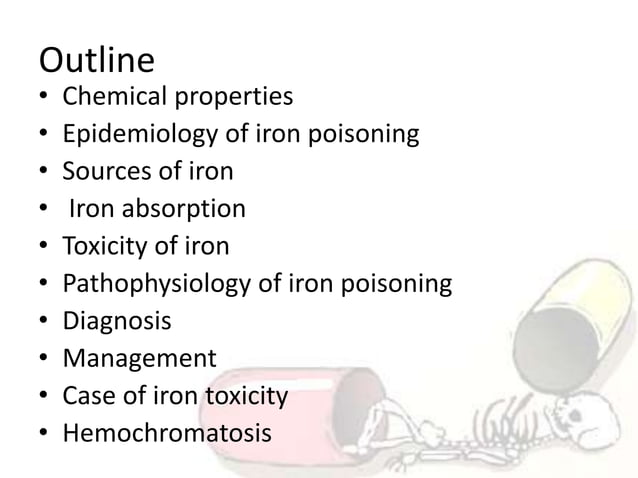 Iron toxicity | PPTX