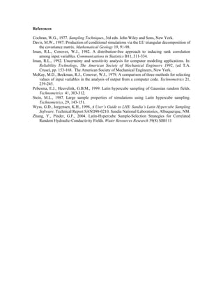 Latin hypercube sampling | PDF