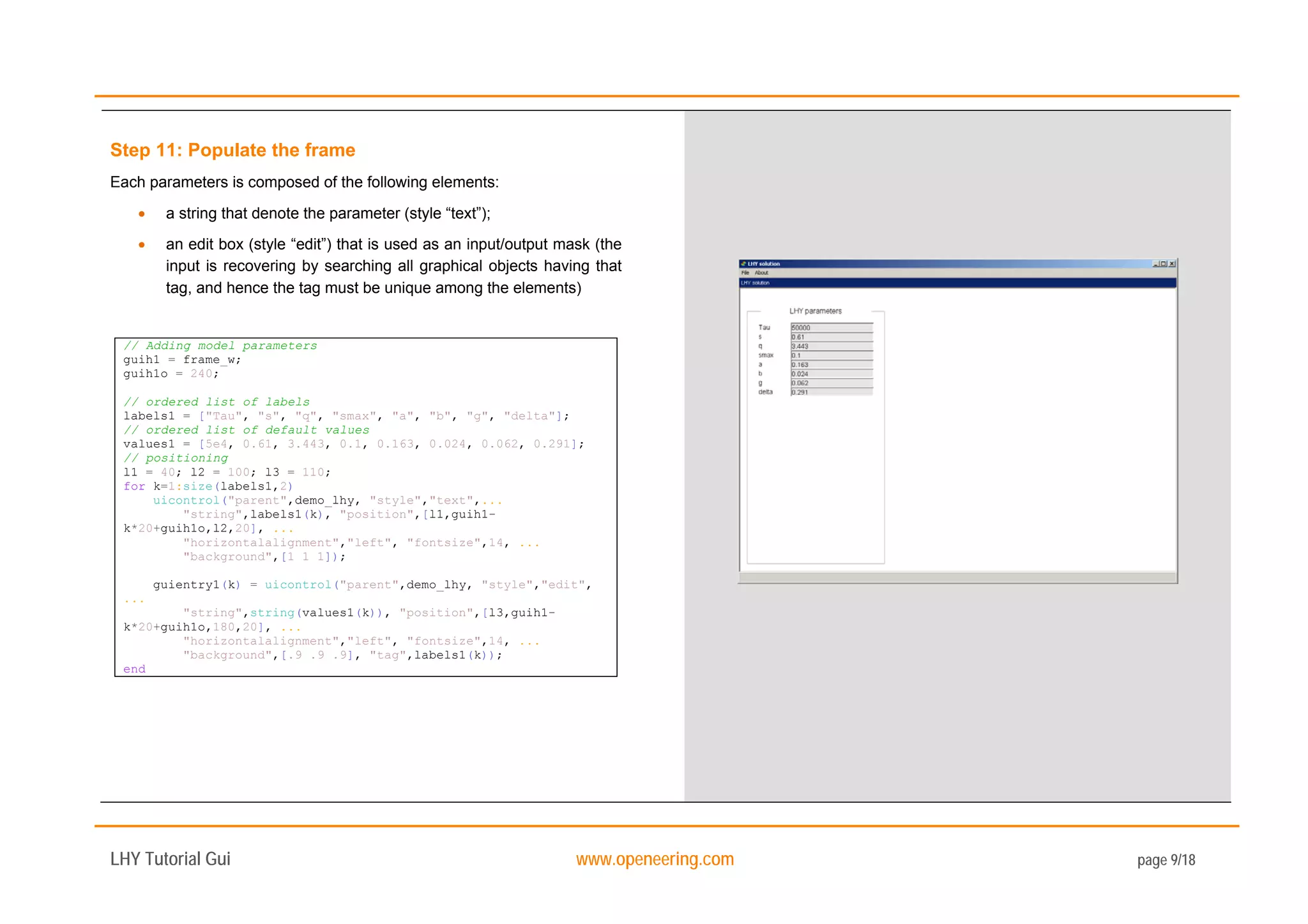 How to develop a Graphical User Interface (GUI) in Scilab | PDF
