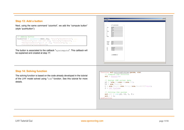 How to develop a Graphical User Interface (GUI) in Scilab | PDF