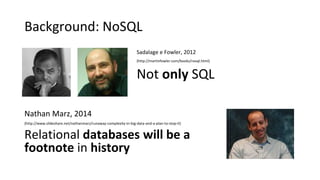 Survey on NoSQL integration | PPTX