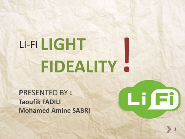 Li-fi Technology | PPTX