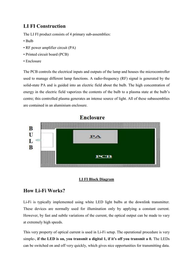 LIGHT FIDELITY TECHNOLOGY (LI FI) | PDF