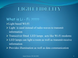Li-Fi Technology | PPTX
