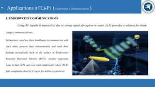 Li fi and its application | PPTX