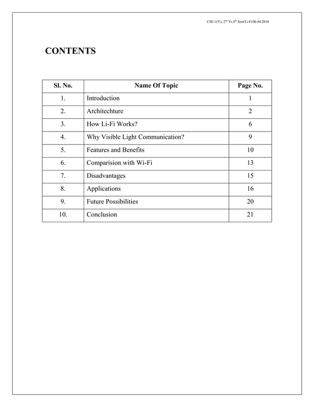 Li-Fi Project Report | PDF | Computer Networking | Computing