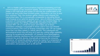 Li-Fi Comprehensive Study Explores Huge Growth in Future| | PPT