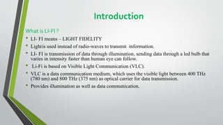 Light fidelity(LI-FI) | PPT