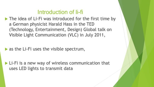 Li - fi- technology ppt of dipak pal | PPT