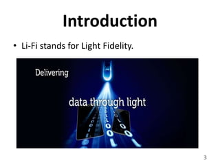 Li-Fi - Data through illumination | PPT