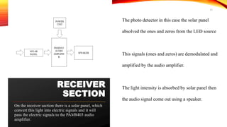 Audio Transmission using LED | PPTX