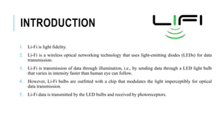 Li fi light fidelity for the future generation | PPTX