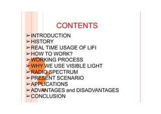 Li fi (light fidelity) | PPT
