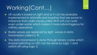 Li fi(light fidelity)-the future technology in wireless | PPTX