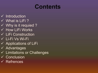 Li fi project presentation | PPT