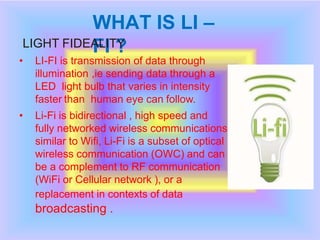 Li fi project presentation | PPT