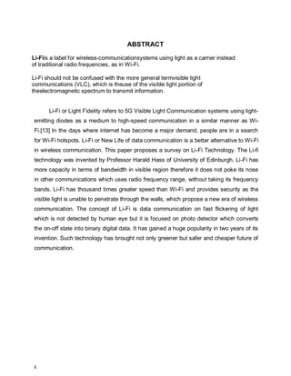 Audio signal transmission using Li-Fi. | PDF