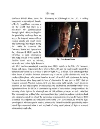study paper on Li-Fi technology | PDF