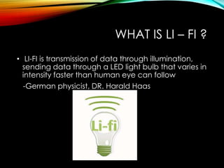 Li-fi technology | PPTX