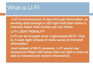 Li fi technology | PPT