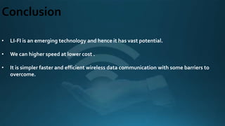 Li fi technology | PPTX | Computer Networking | Computing