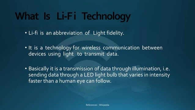 Li fi technology | PPTX | Computer Networking | Computing
