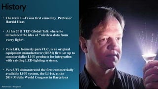 Li fi technology | PPTX | Computer Networking | Computing