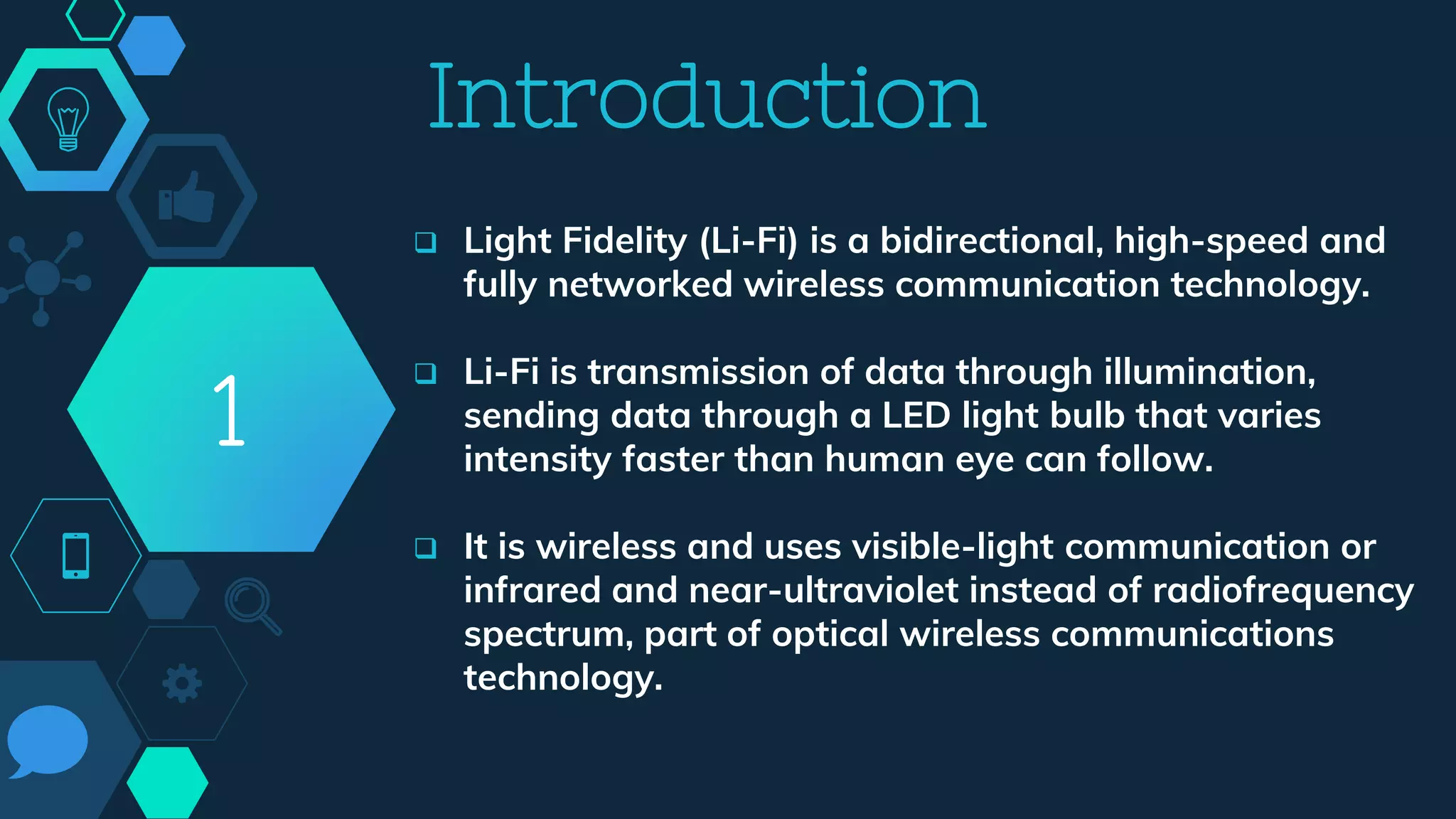 LiFi technology | PPTX | Technology & Computing
