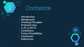 LiFi technology | PPTX | Technology & Computing