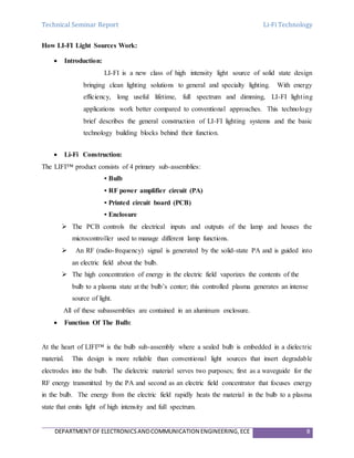 Li Fi technology abstract document | DOCX