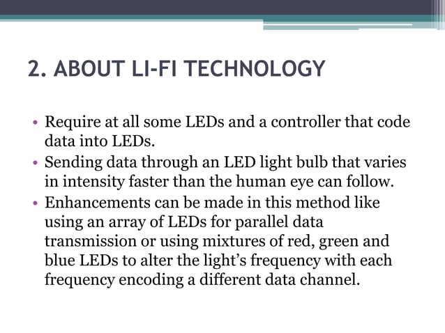 Li fi technology(mrsurwar) | PPTX