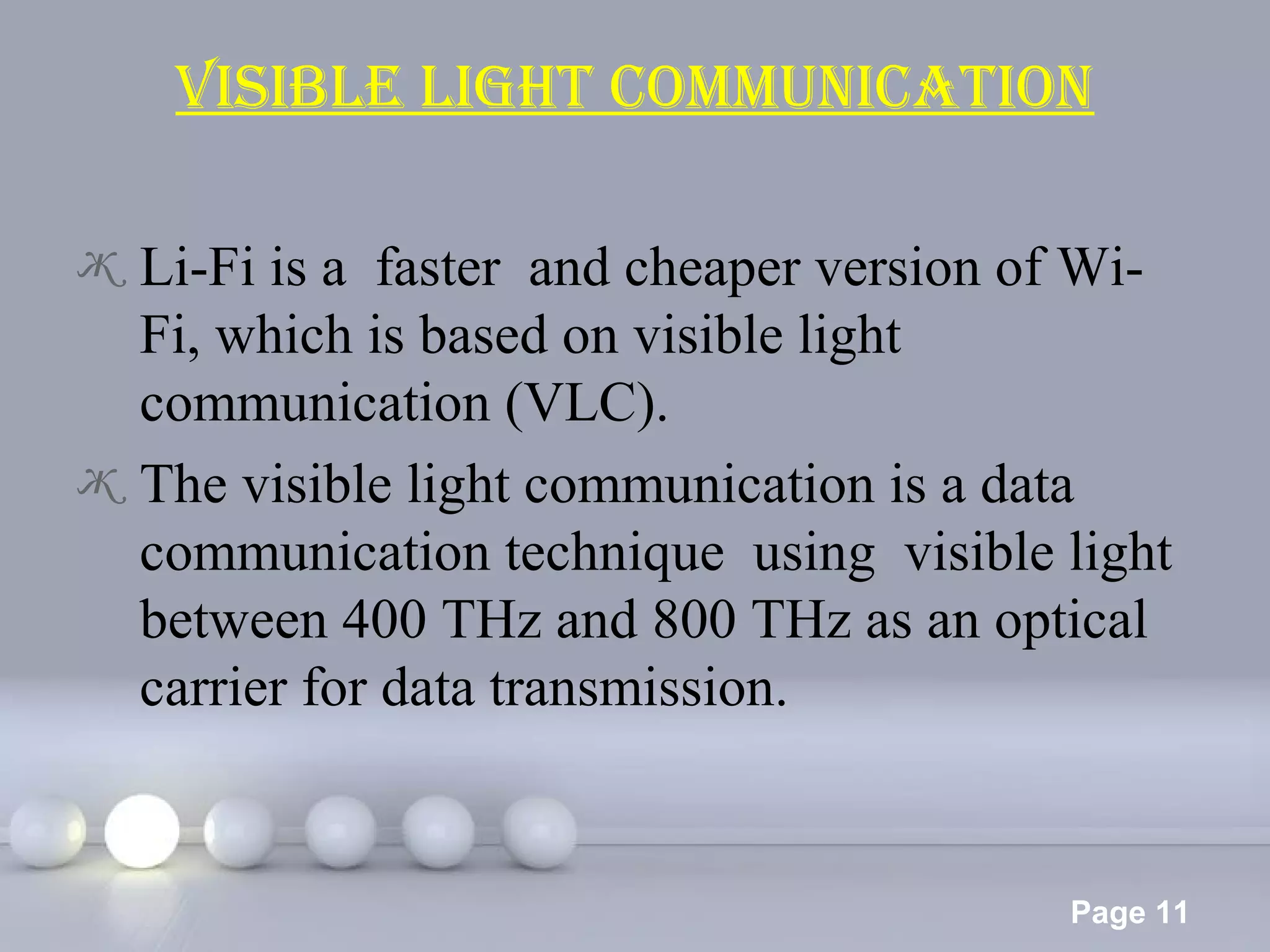 Li fi technology ppt | PPT