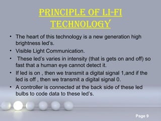 Li fi technology ppt | PPT