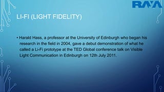Li-fi technology presentation | PPT