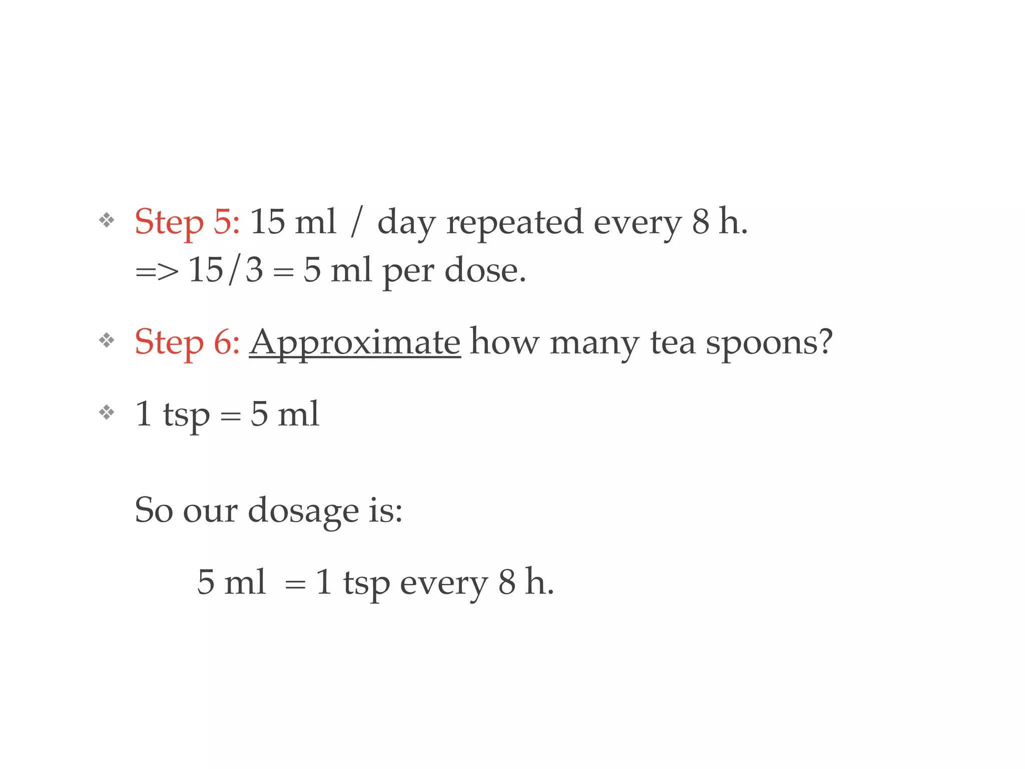 Dosage Calculations for Dental Drugs Prescription | PDF