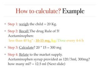 Dosage Calculations for Dental Drugs Prescription | PDF