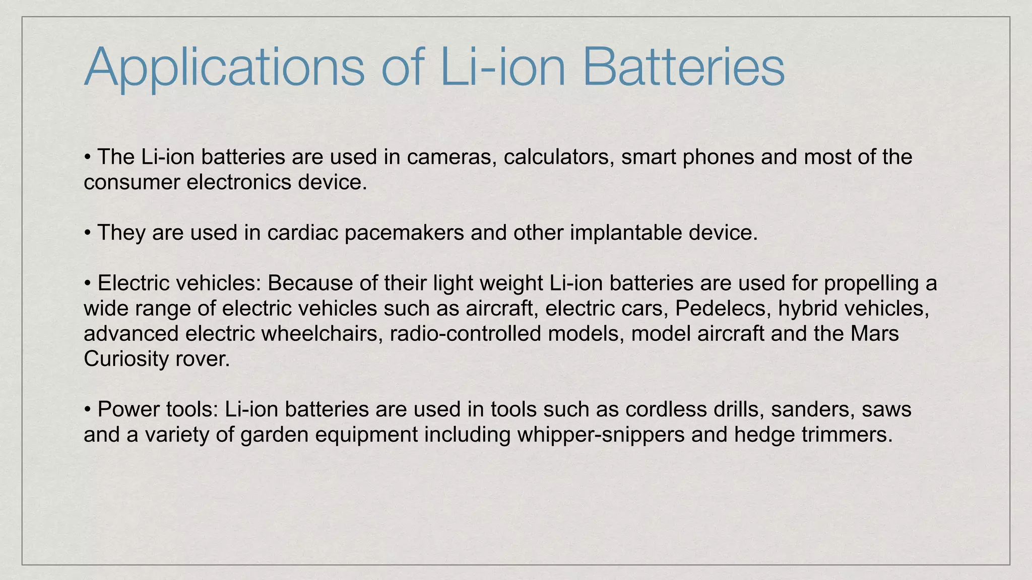 Lithium Ion Batteries, an Overview | PDF