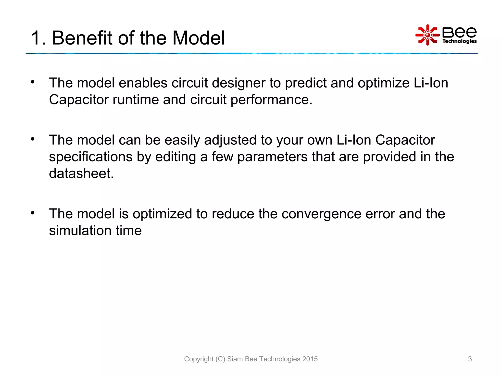 Li-ion Capacitor Model (Simplified Model) LTspice Version | PPT
