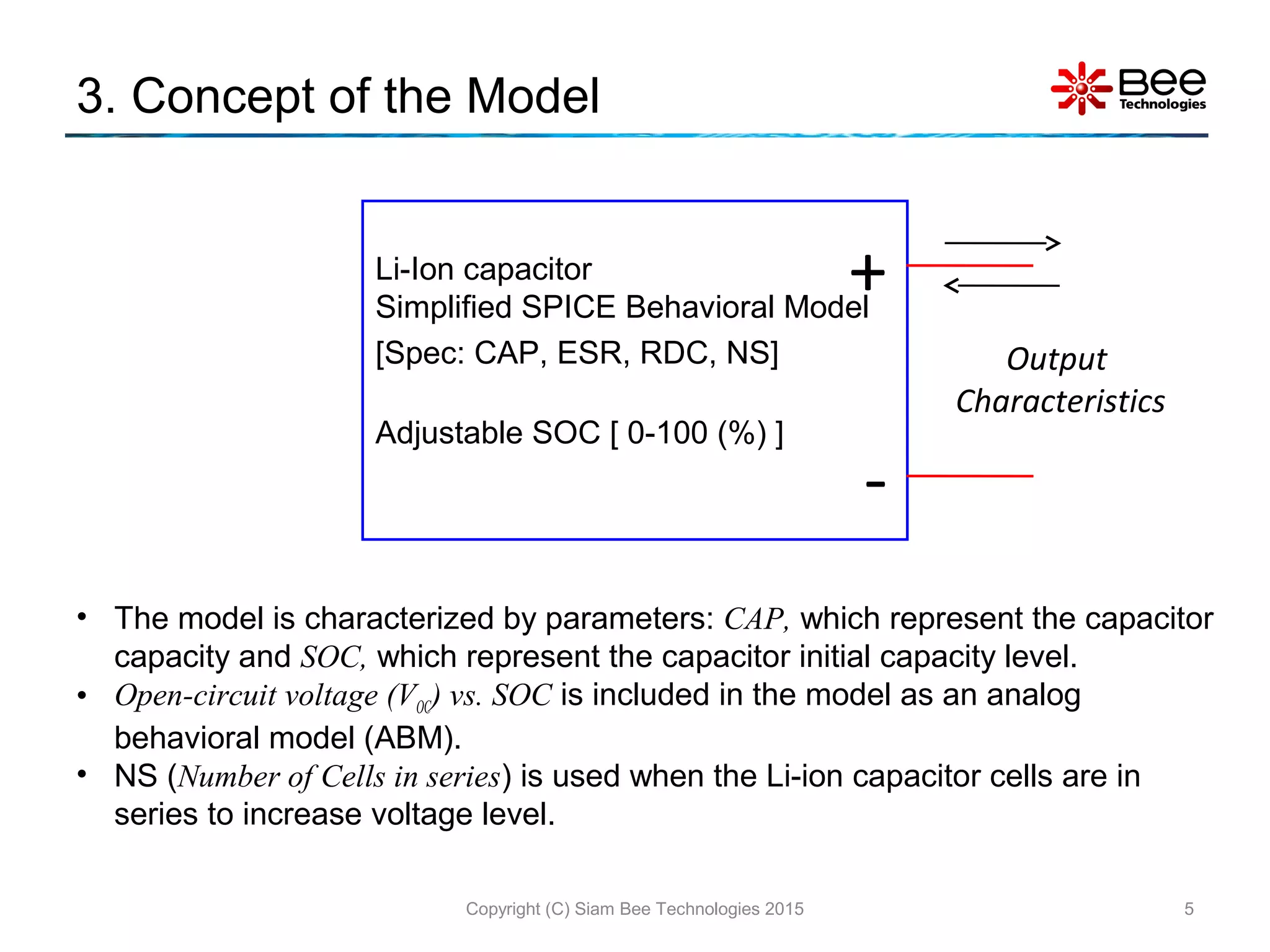 Li-ion Capacitor Model (Simplified Model) LTspice Version | PPT