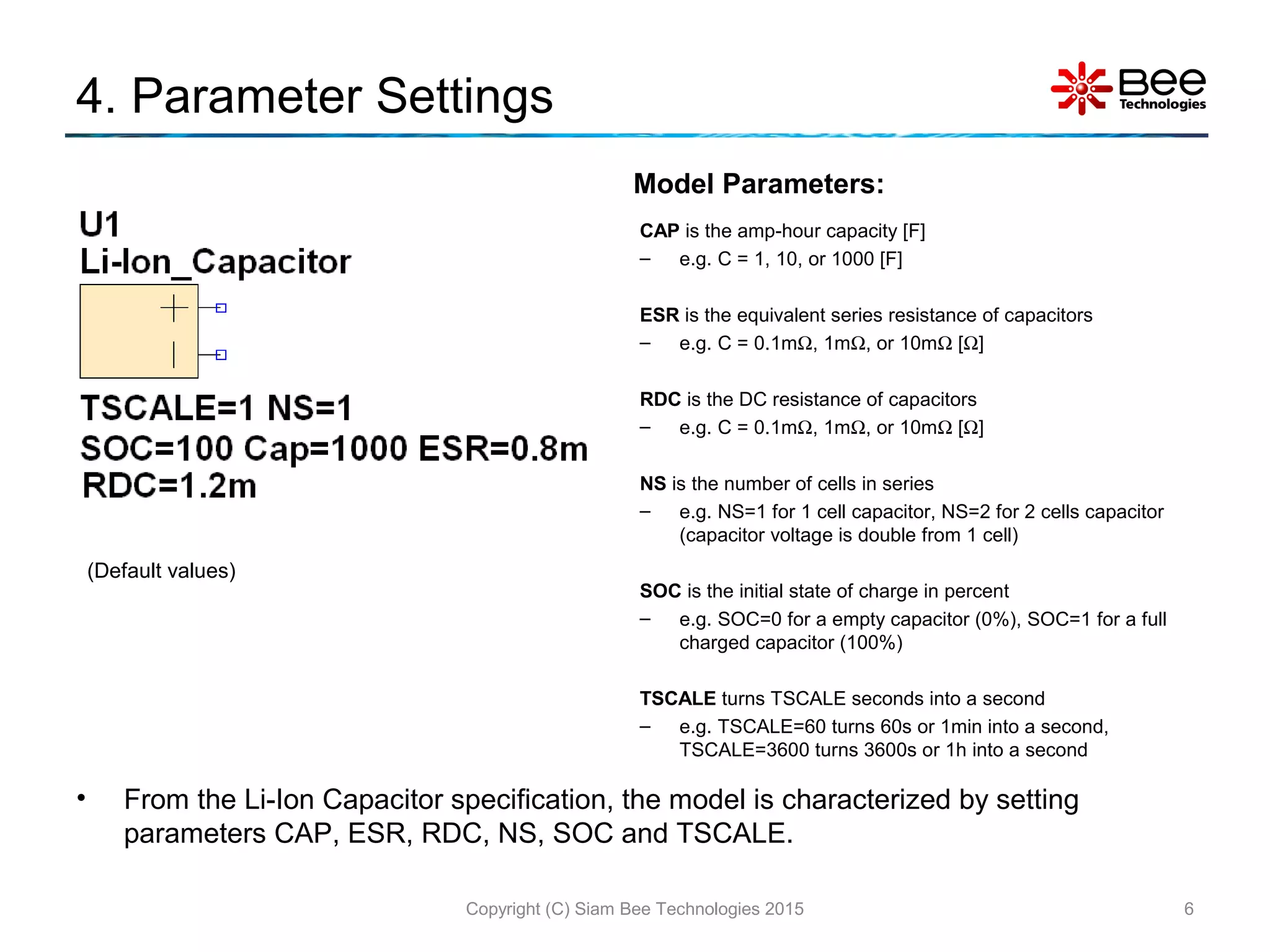Li-ion Capacitor Model (Simplified Model) LTspice Version | PPT