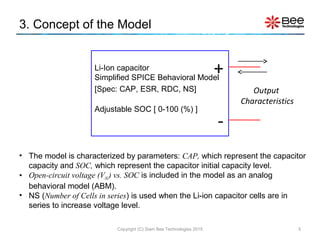 Li-ion Capacitor Model (Simplified Model) LTspice Version | PPT