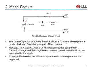 Lithium Ion Capacitor Simplified Simulink Model using MATLAB | PDF
