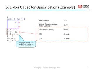 Li-ion Capacitor Model (Simplified Model) PSpice Version | PPT