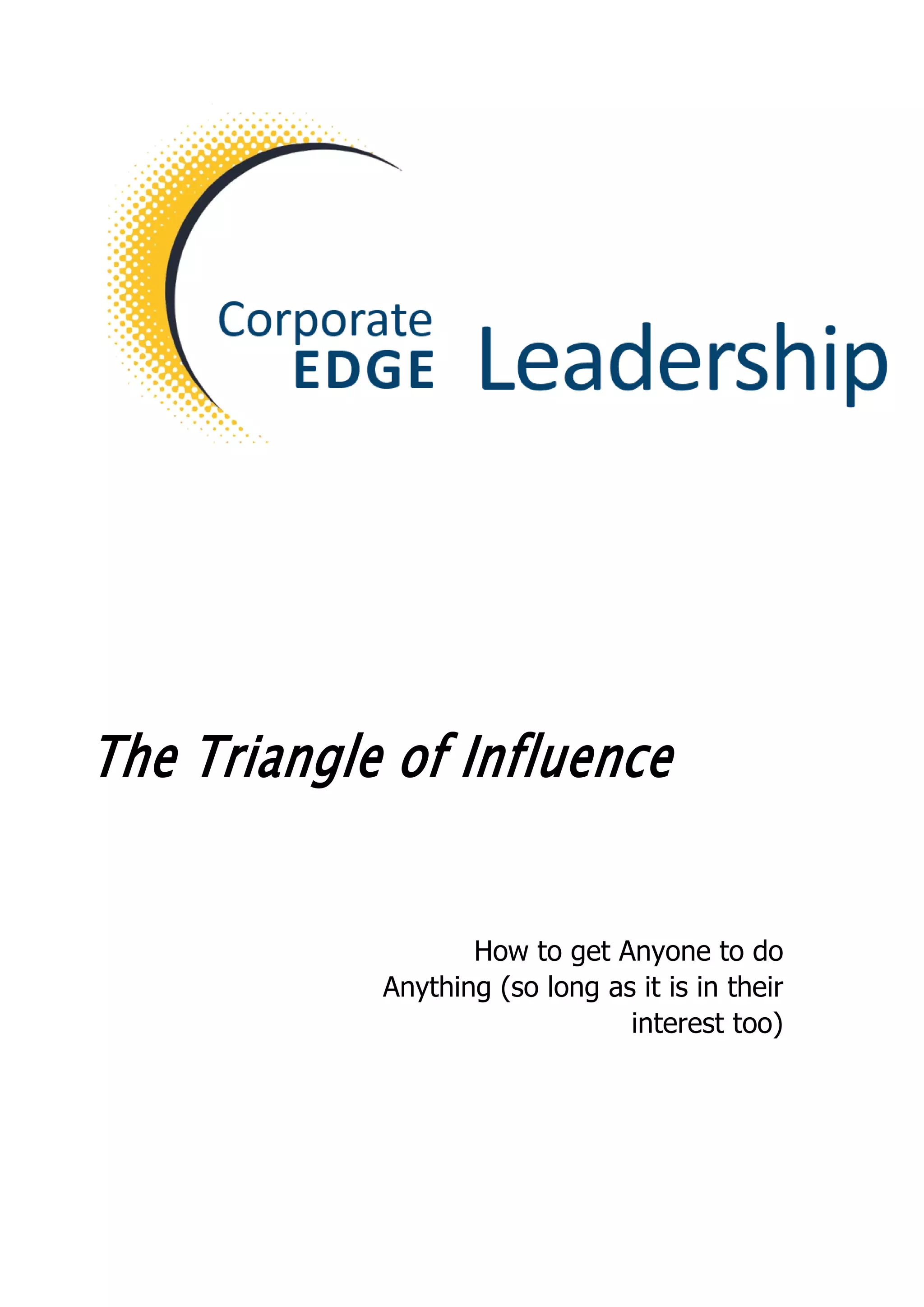 The triangle of influence session handout | PDF