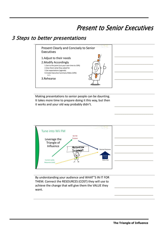 The triangle of influence session handout | PDF