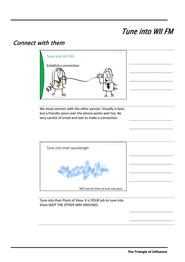 The triangle of influence session handout | PDF