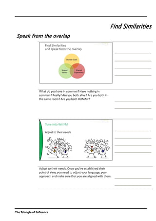 The triangle of influence session handout | PDF