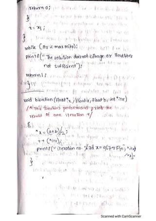 Bisection method c-programming_language | PDF