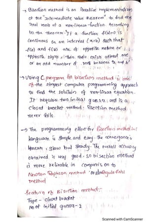 Bisection method c-programming_language | PDF
