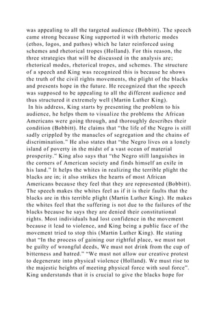 Li1LiRhetorical analysis of the I have a dream” speech by.docx